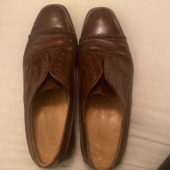 Johnston & Murphy | Shoes | Brown Dress Shoes Worn Made In Italy | Poshmark